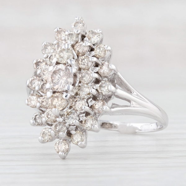 Diamond Cluster Ring - Etsy