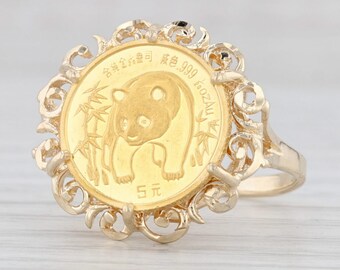 Panda Coin Ring | Etsy