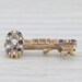 Kappa Kappa Gamma Key Sorority Pin 10k Gold Pearl Lab Created Sapphire ...