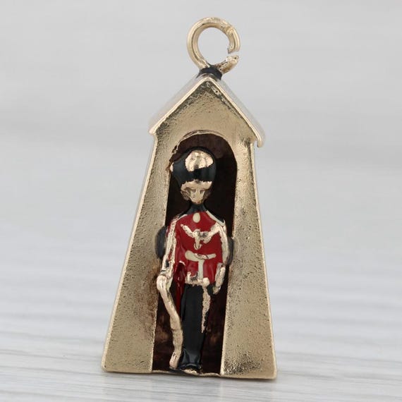 Vintage British Royal Guard London Souvenir Charm 9k … - Gem