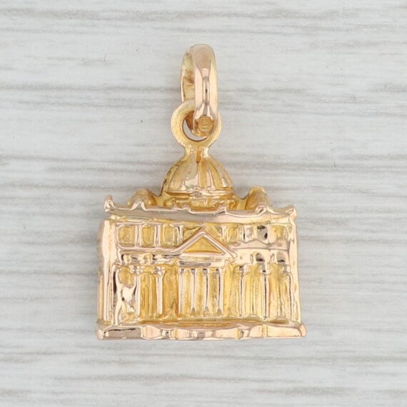 Saint Peters Basilica Charm 18k Yellow Gold Vatican I… - Gem