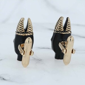 Tribal Mask Figural Cuff Links Swank Folding Bar Cufflinks - Etsy