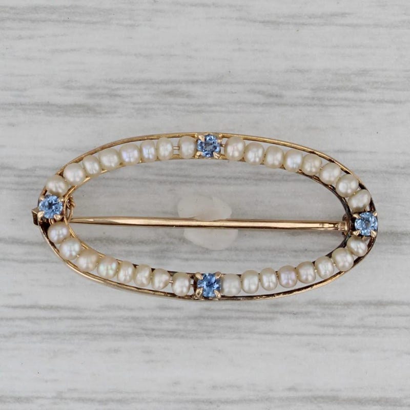 Vintage Pearl Brooch - Etsy
