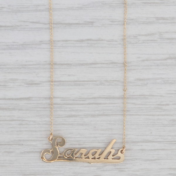 Sarah Name Necklace - Etsy