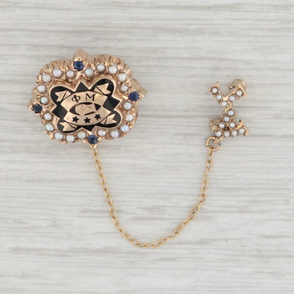 Phi Mu Badge Ring
