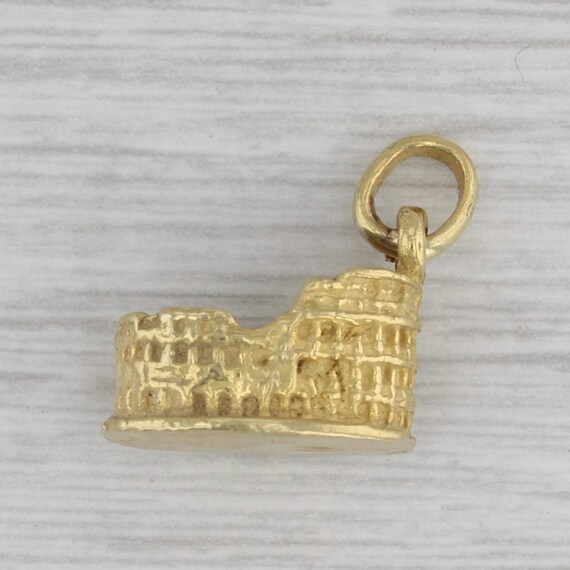 Roman Colosseum Charm 18k Yellow Gold Vintage Rome It… - Gem