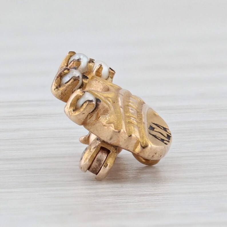 Vintage Alpha Sigma Alpha Crown Pin 10k Gold Pearls Sorority - Etsy