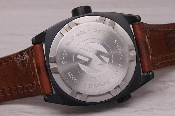 Enzo Mechana EM002 Mens 42mm Black PVD Steel Automati… - Gem