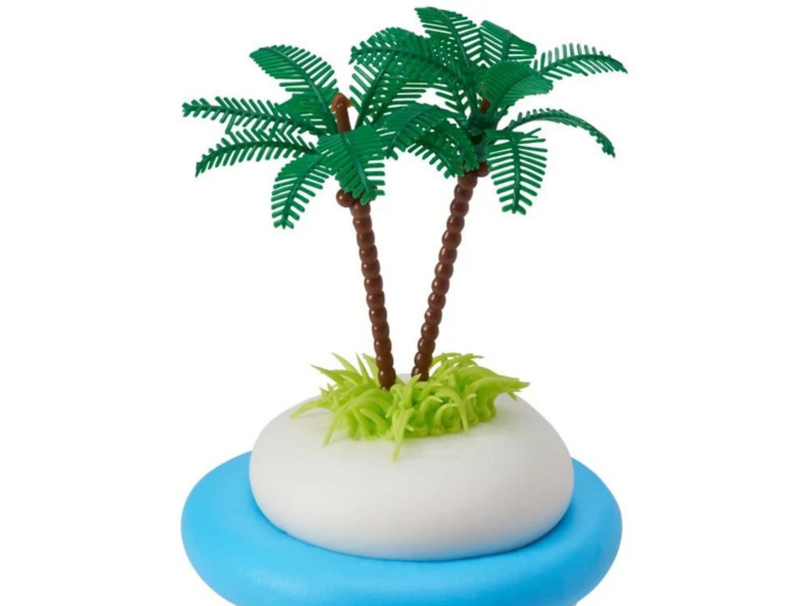 Plastic Double Palm Tree Cupcake Toppers Crafts Pirate Hawaiian Island ...
