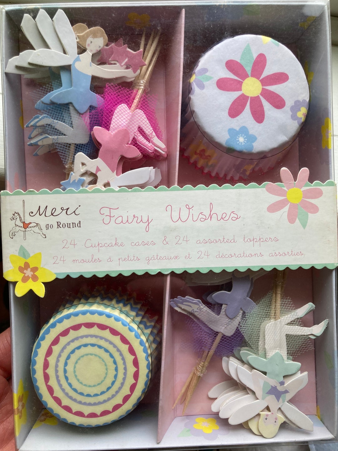 Meri Go Round Fairy Wishes Cupcake Decorating Kit Cases Picks Toppers ...