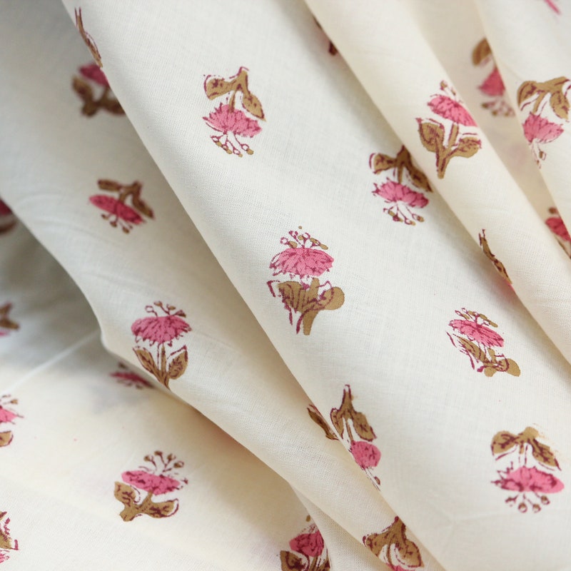 Hand Printed Fabric - Etsy