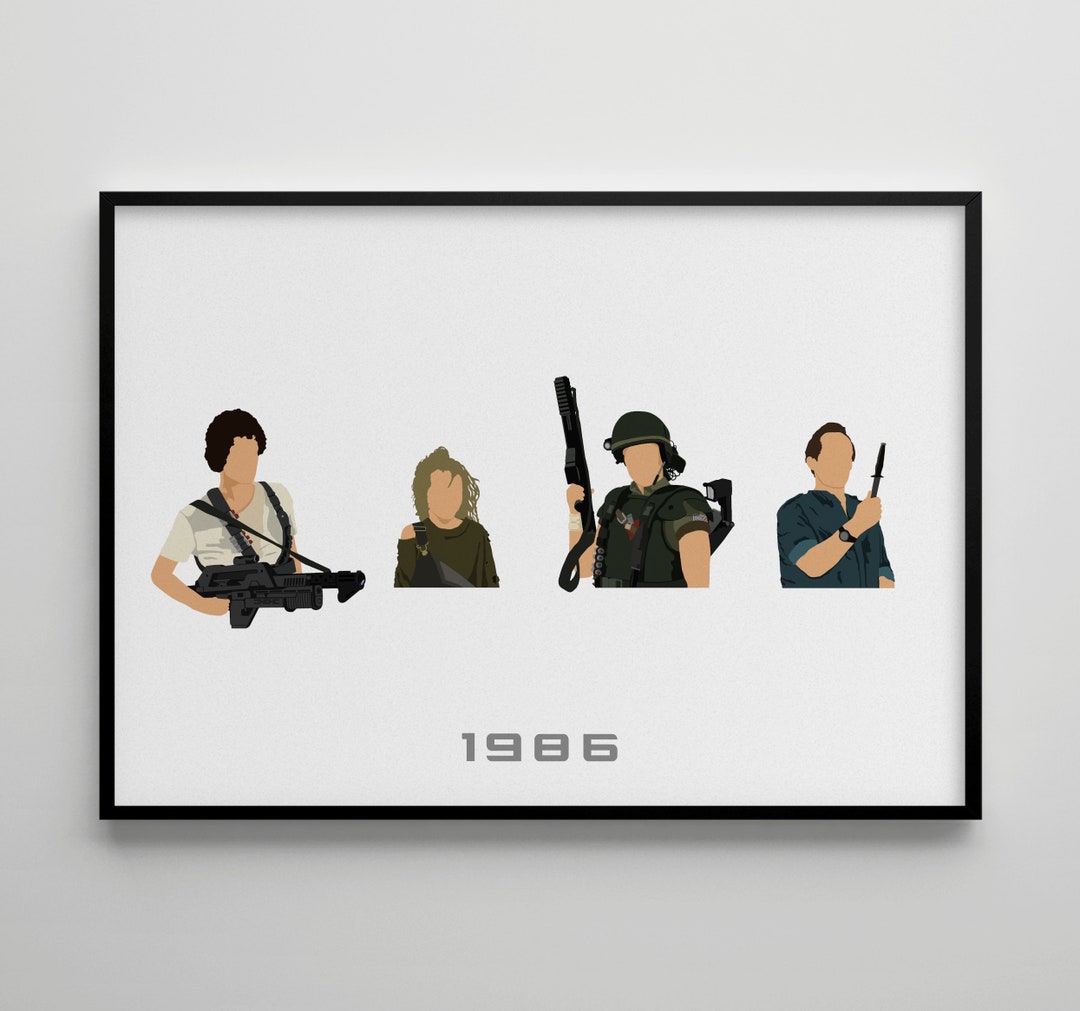 Aliens: Movie Poster / Alternative Film Art / Character Drawing / Wall ...