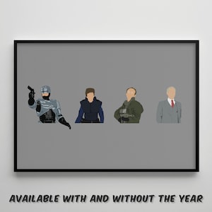 Robocop: Movie Poster / Alternative Film Art / Character Drawing / Wall ...