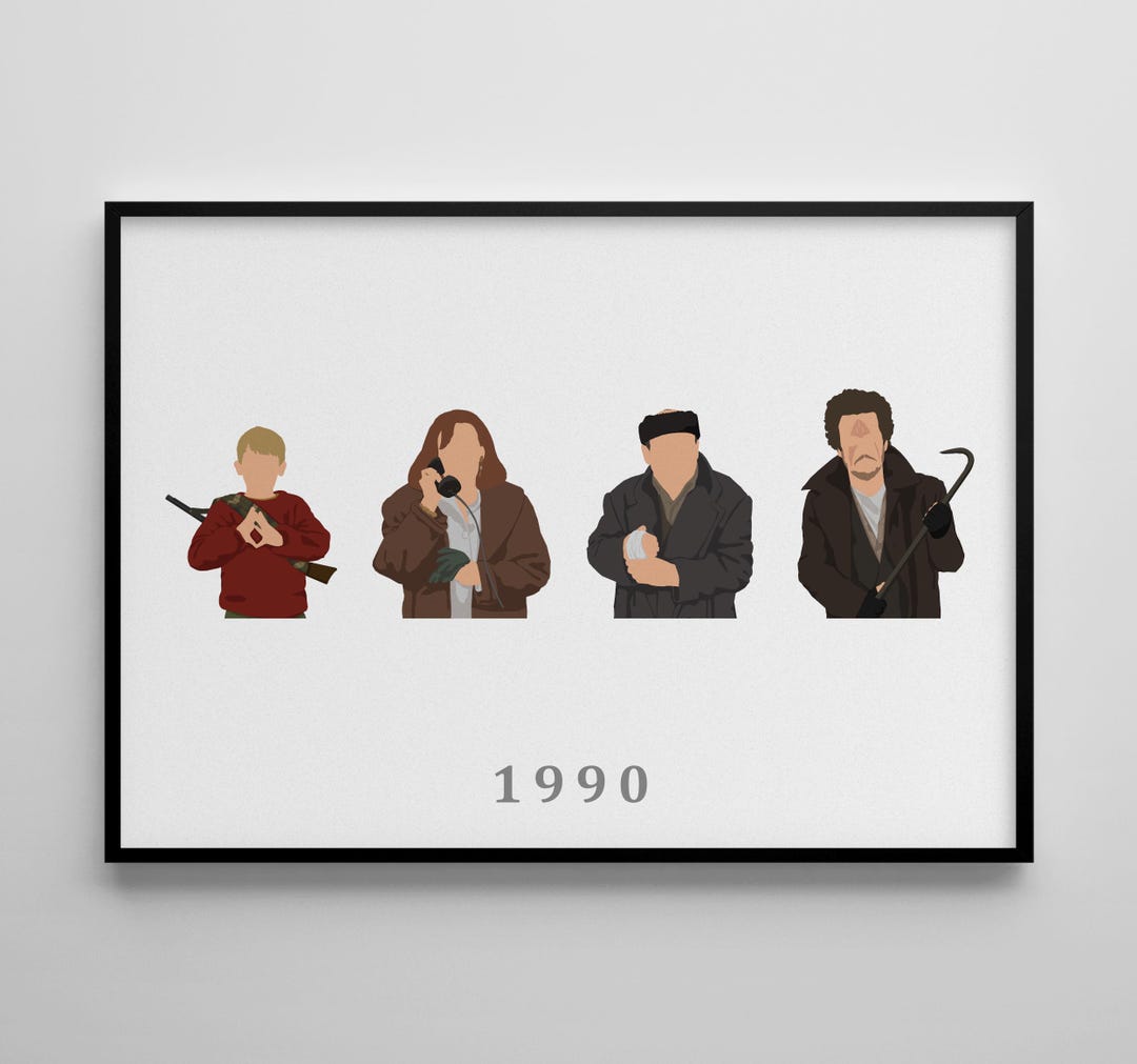 Home Alone: Movie Poster / Movie Print / Movie Art / Character Art ...