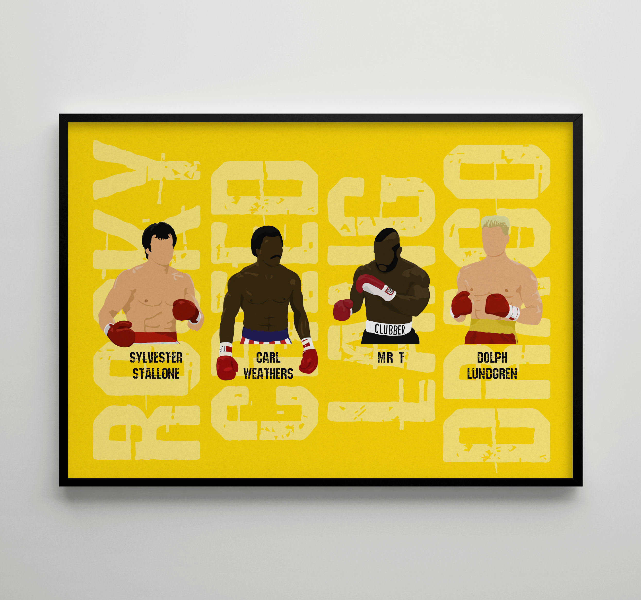 Rocky: Movie Poster / Movie Print / Movie Art / Character Art - Etsy