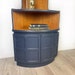 Nathan Teak Corner Unit / Drinks Cabinet in Navy Blue - Etsy