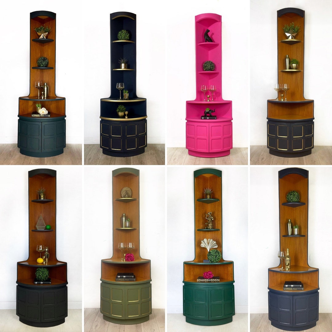 Nathan Teak Corner Unit / Drinks Cabinet Ready to Commission in a Style ...