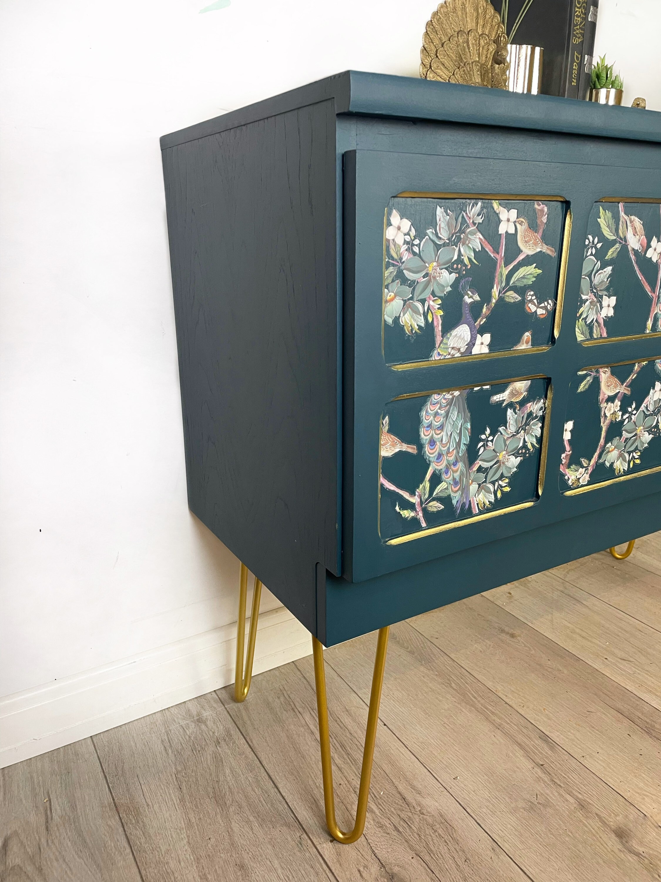 Blue Teal and Peacock Nathan Mid Century Cocktail Cabinet and - Etsy UK
