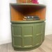 Nathan Teak Corner Unit / Drinks Cabinet in Green - Etsy