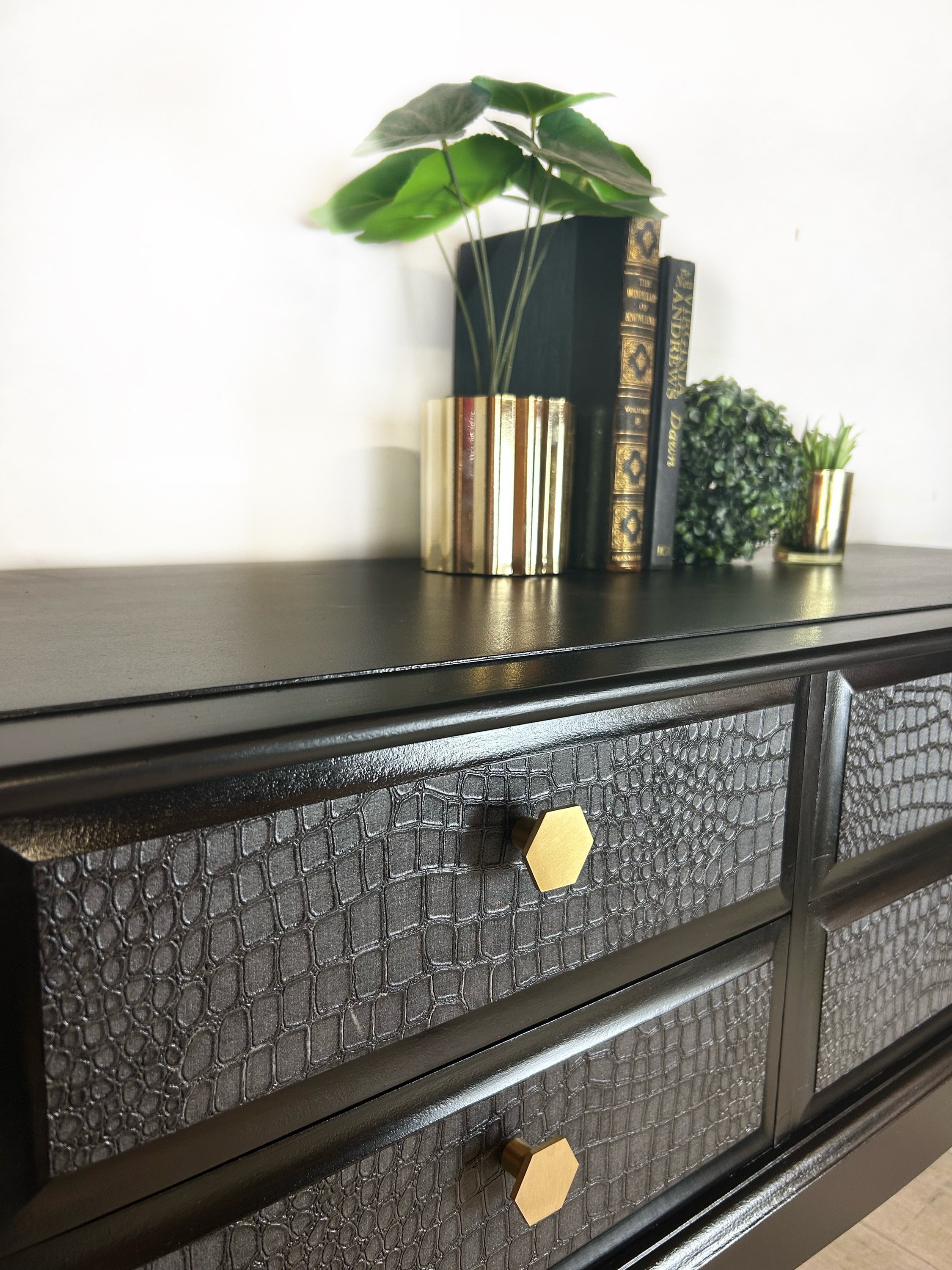 Sleek Stag Black Sideboard Console Table/dressing Table/ TV Media - Etsy