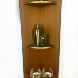 Nathan Teak Corner Unit / Drinks Cabinet in Green - Etsy