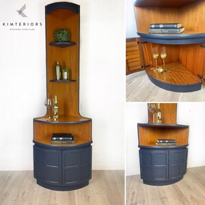 Nathan Teak Corner Unit / Drinks Cabinet Ready to Commission in a Style ...