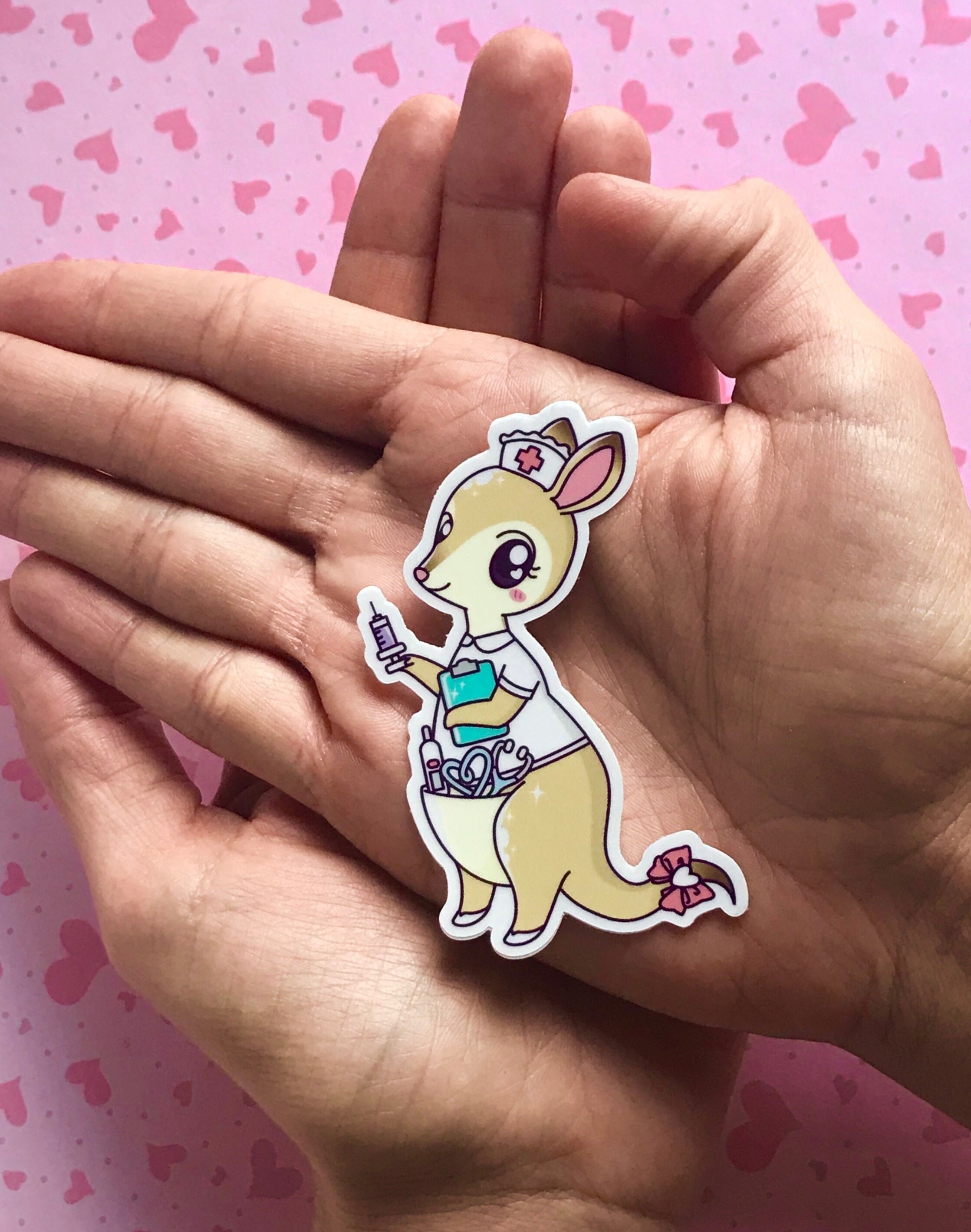 Nurse Kangaroo Sticker: Celebrate Your Nurse With a High Quality Vinyl ...