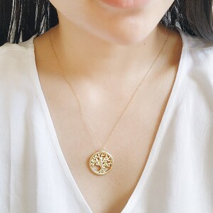 3D Gold Tree of Life Necklace Tree of Wisdom Jewelry Family - Etsy