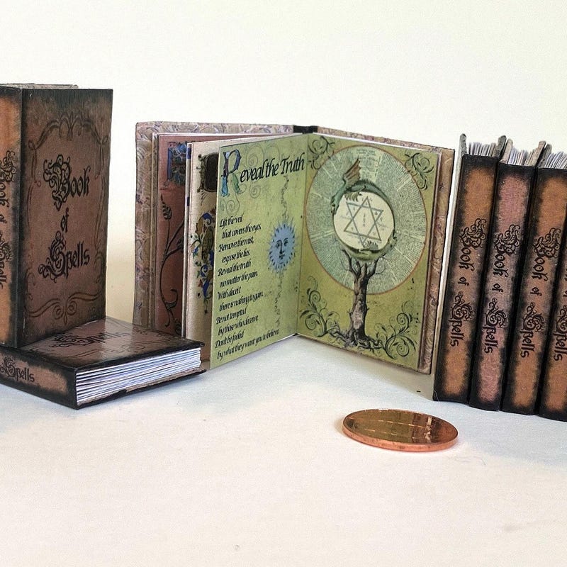 Real Spell Book - Etsy
