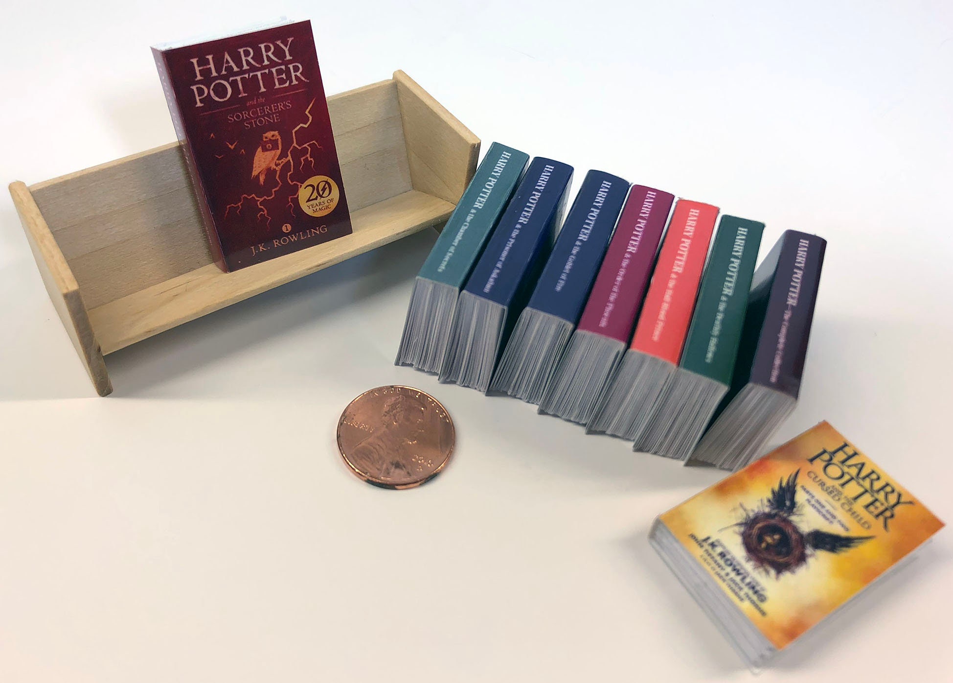 Bookcase With Your Favorite Author's Tiny Books | Etsy