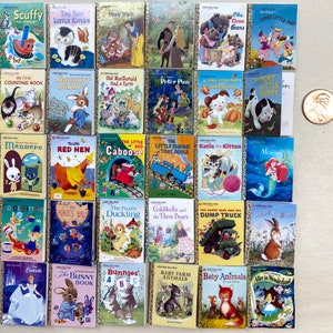 Four Tiny Golden Books - Etsy