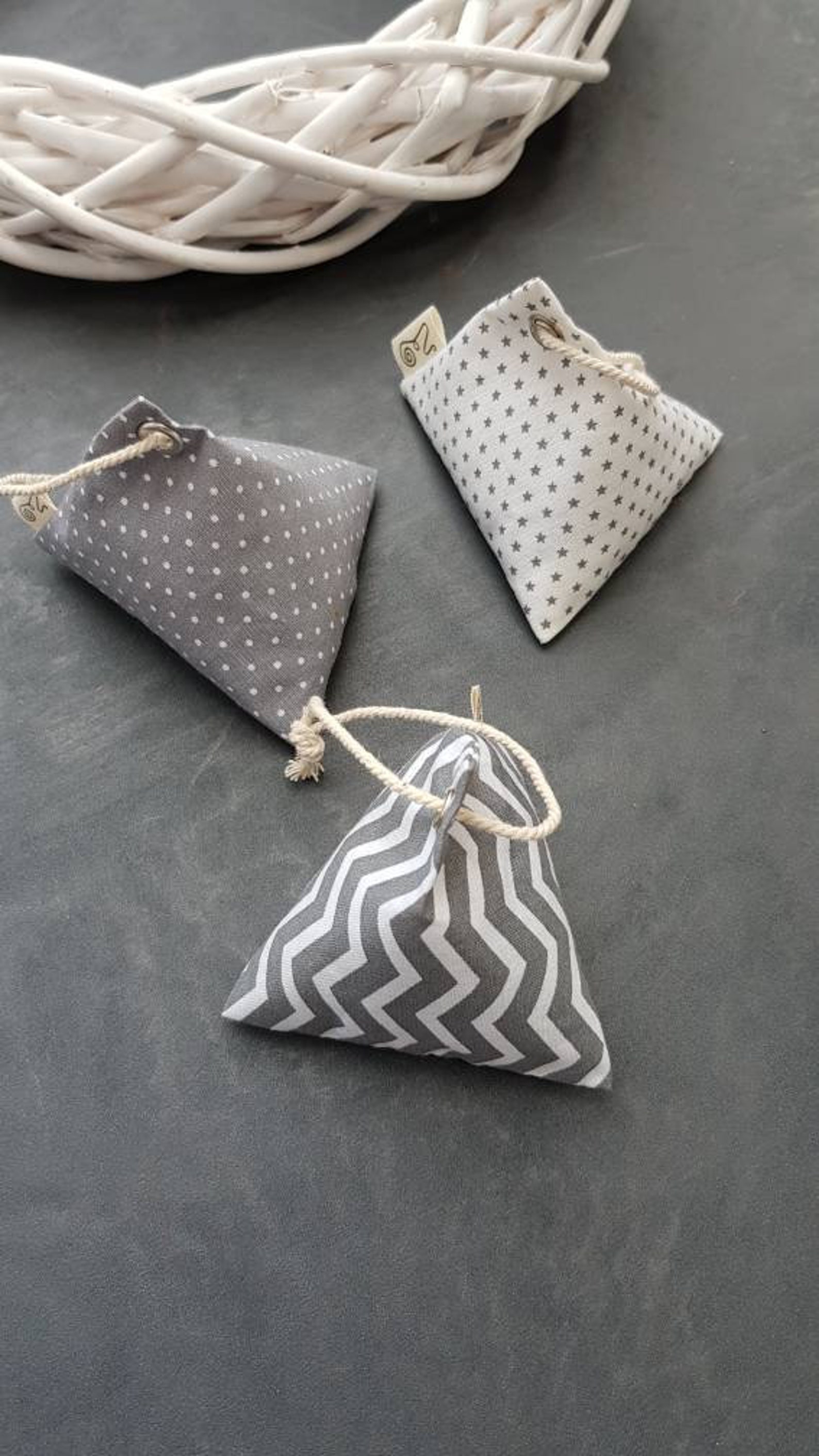 Set of 3 Triangle Shaped Lavender Sachets Room Fragnance - Etsy