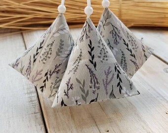 Set of 3 Triangle Shaped Lavender Sachets Room Fragnance | Etsy