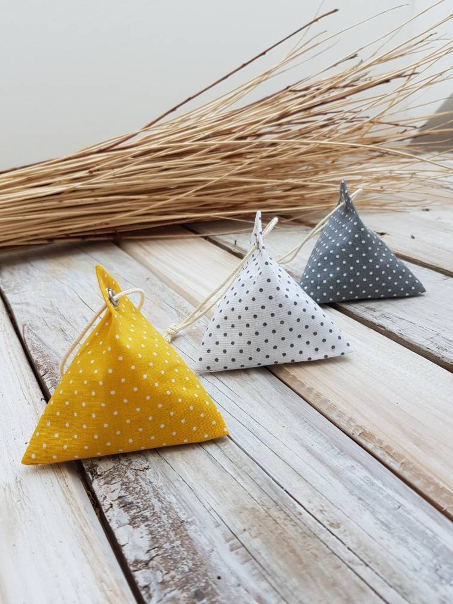 Set of 3 Triangle Shaped Lavender Sachets Room Fragnance - Etsy