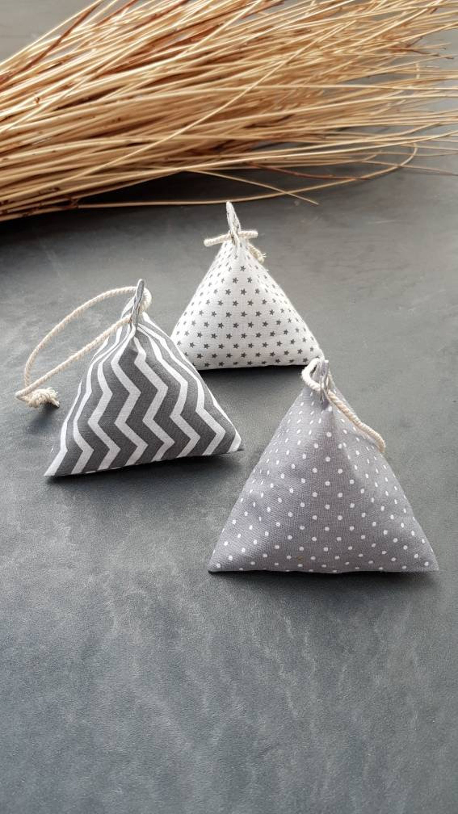 Set of 3 Triangle Shaped Lavender Sachets Room Fragnance - Etsy