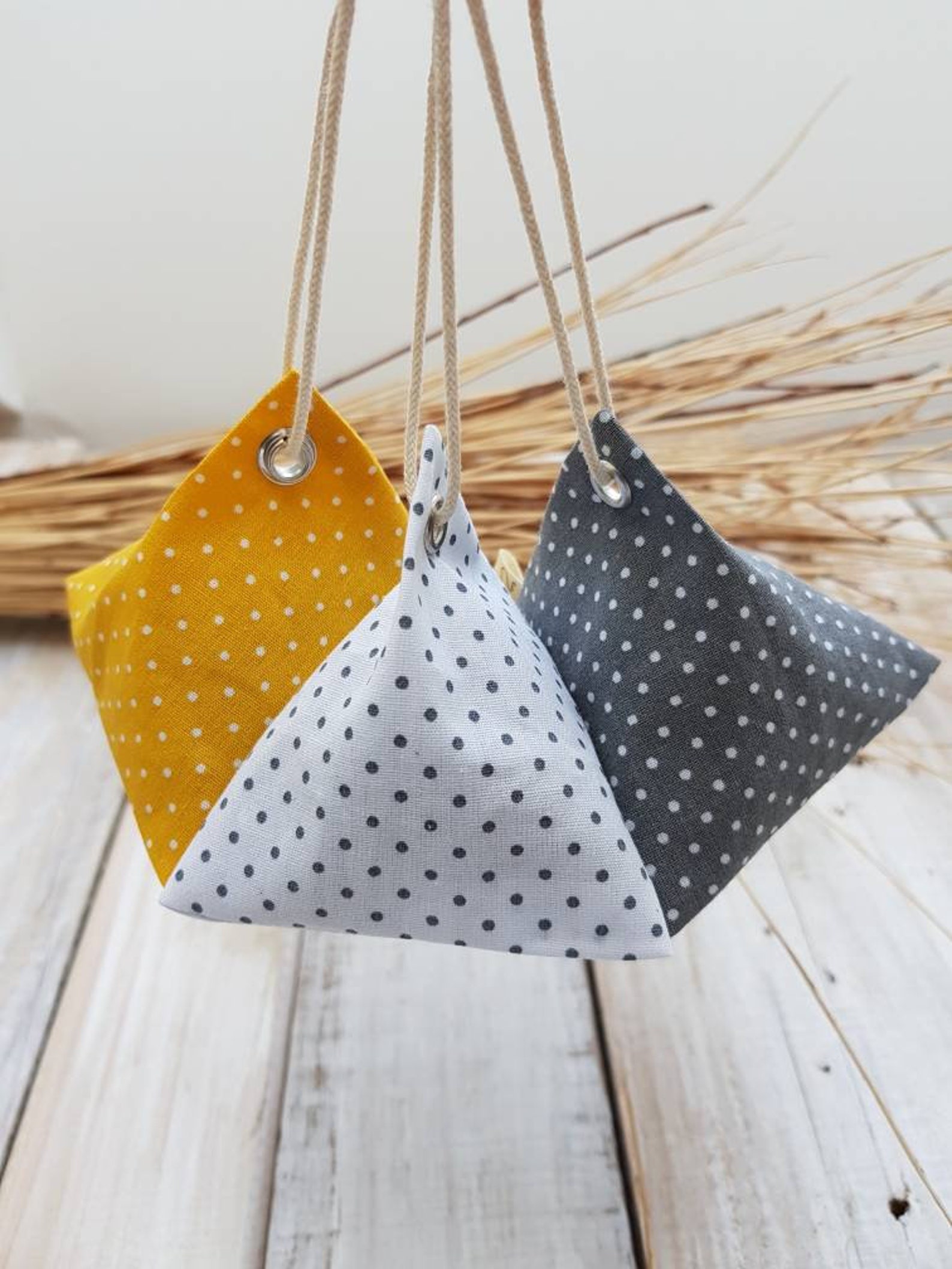 Set of 3 Triangle Shaped Lavender Sachets Room Fragnance - Etsy