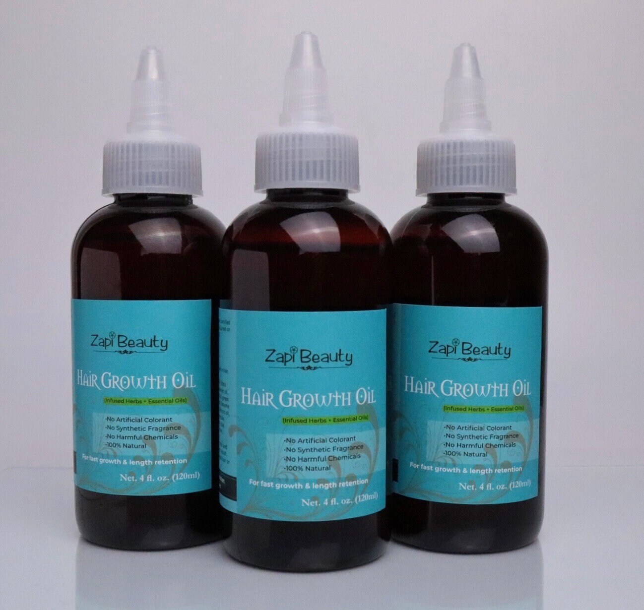 Herbal Hair Growth Oil for African American Hair, Natural Treatment for ...