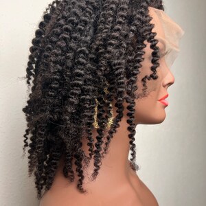 10” 4b 4c Afro Short Human Hair Lace Front Wig. 13x4 Frontal Wig - Etsy