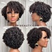 Tapered Cut Short Kinky Coily 4b 4c 13x4 Frontal Human Hair - Etsy