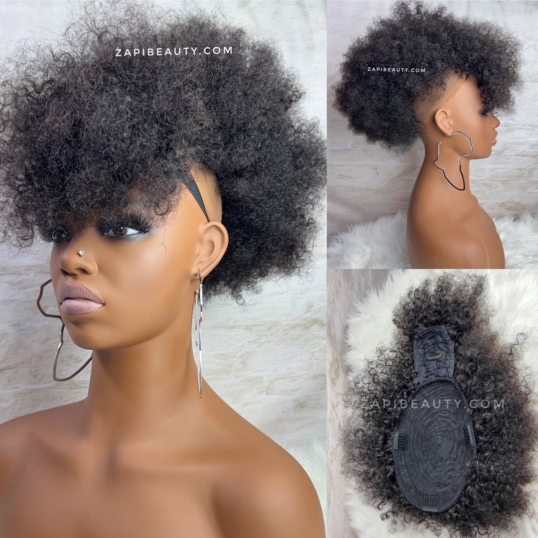 3b 3c Hair 8 Short Pineapple Mohawk Puff Afro, Burmese Cambodian Hair ...