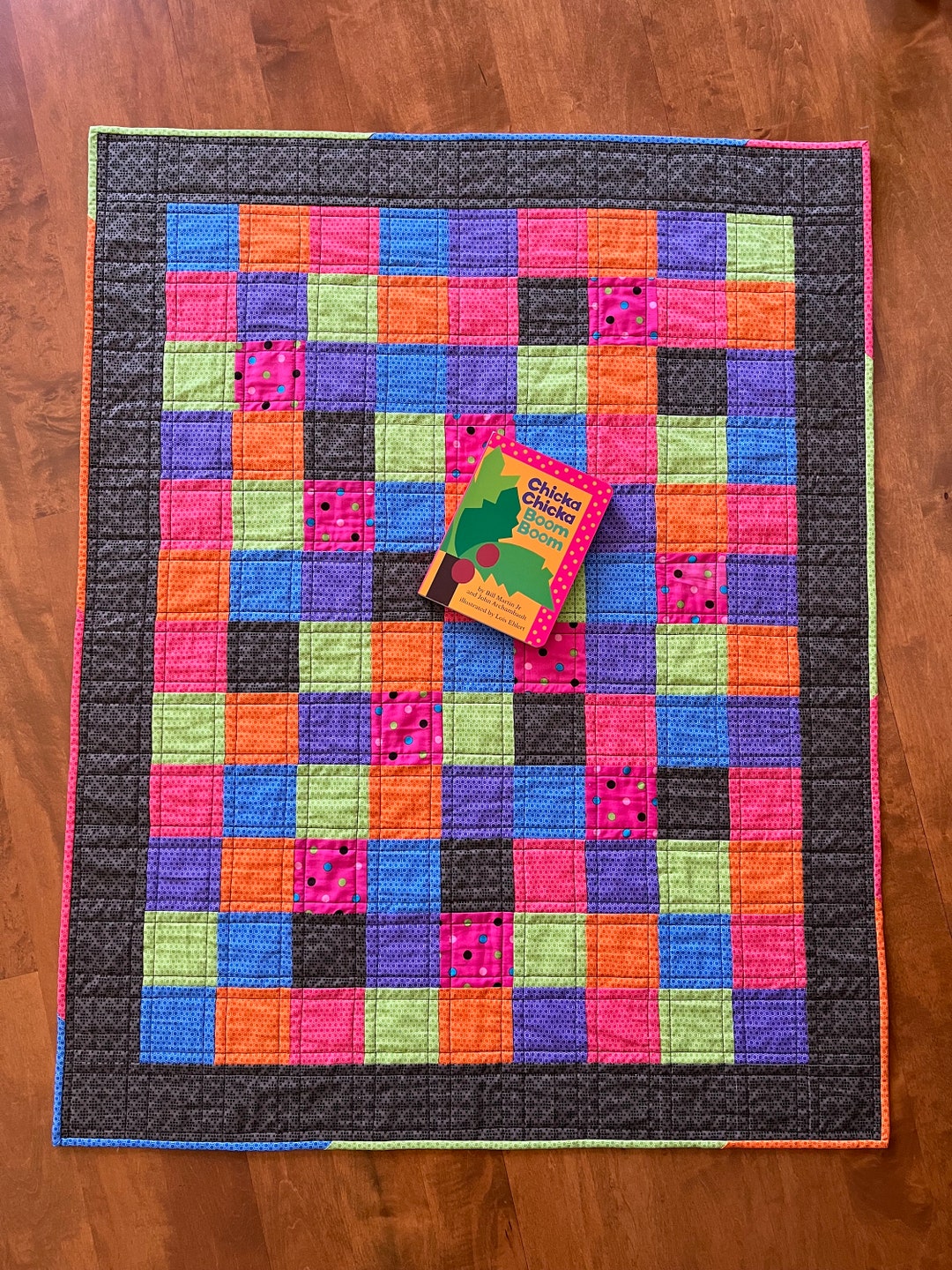 Colorful Quilt / Chicka Chicka Boom Boom / Baby Quilt / Shower Gift ...
