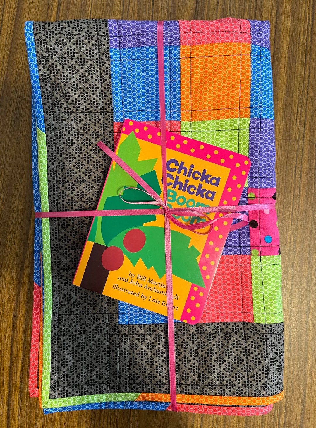 Colorful Quilt / Chicka Chicka Boom Boom / Baby Quilt / Shower Gift ...