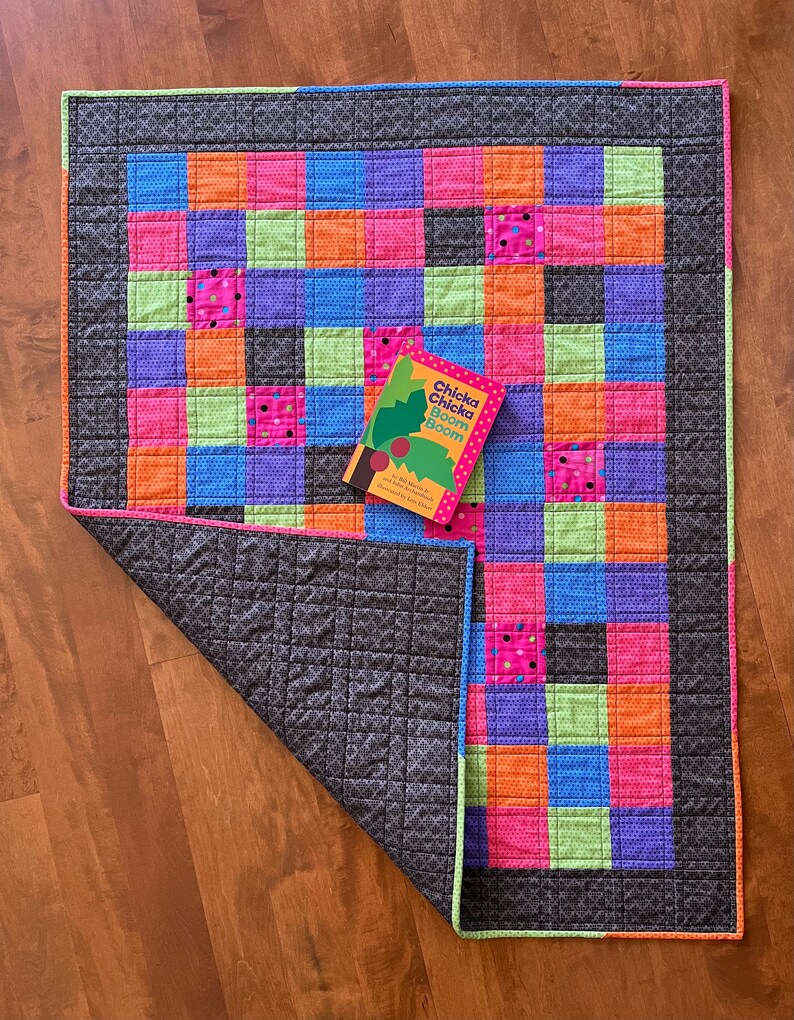 Colorful Quilt / Chicka Chicka Boom Boom / Baby Quilt / Shower Gift ...