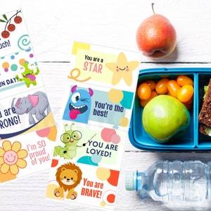 20 Lunch Box Note Cards Printable, Toddler & Kids Fun and Empowering ...