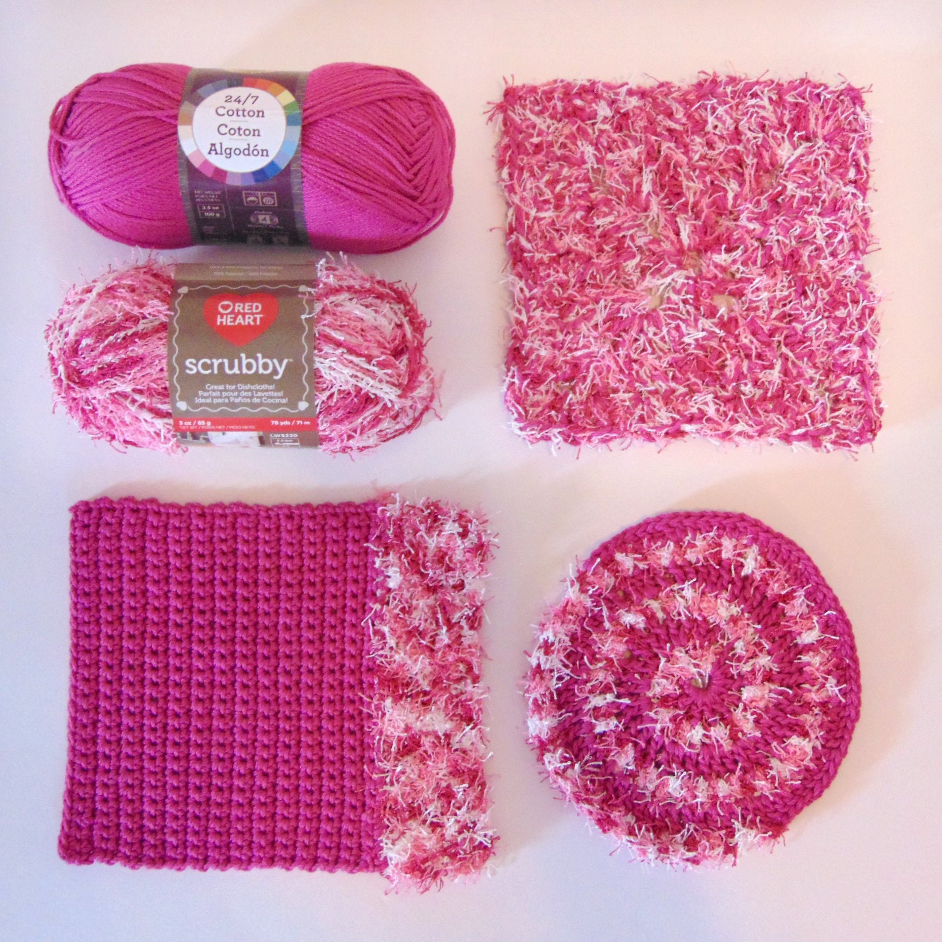 Crochet Patterns Scrubber Trio PDF, Crochet Scrubby Collection, Three ...