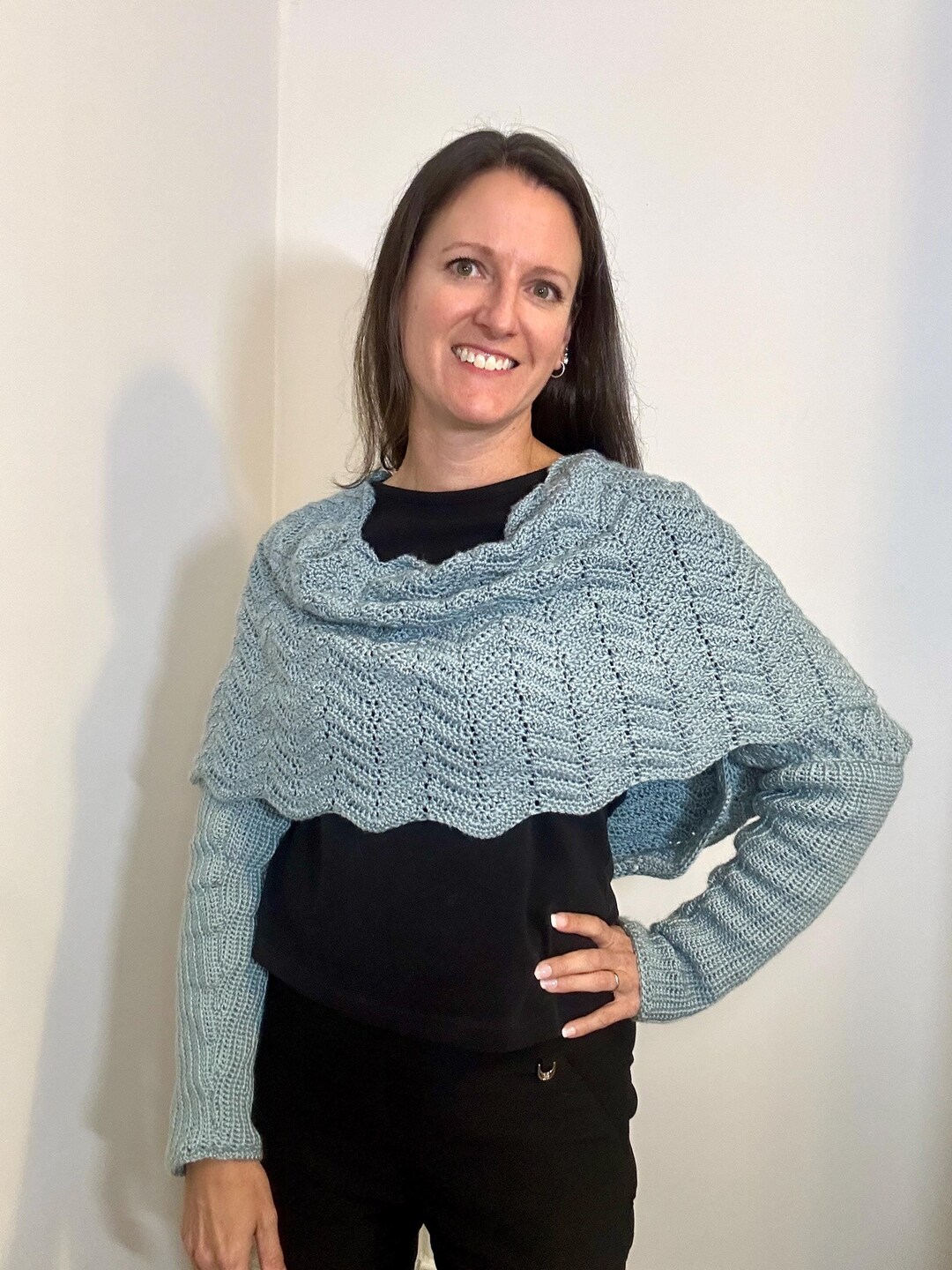 Crochet Pattern PDF, Wrap Sweater, Beginner Friendly, Cozy, Warm, Easy ...