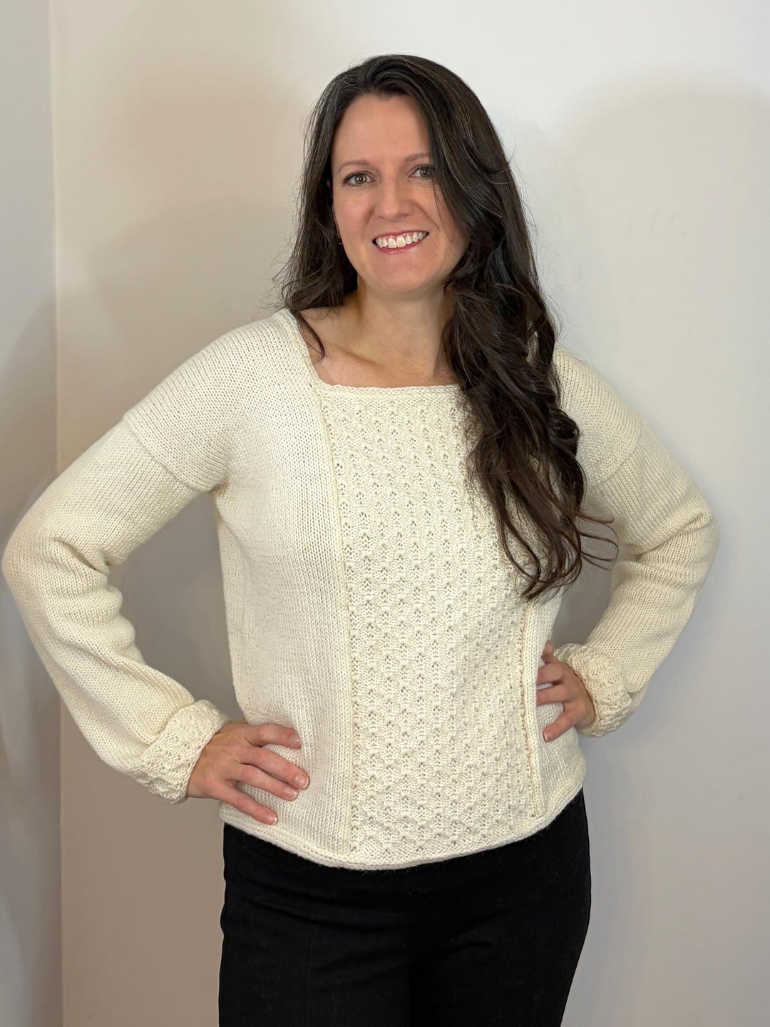 Machine Knit Pattern PDF | LK150 Tuck Stitch Pullover | XS-5X Size ...
