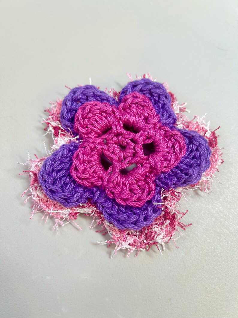 Crochet Pattern PDF, Crochet Scrubby Pattern, Scrubbies, Flower Scrubby ...