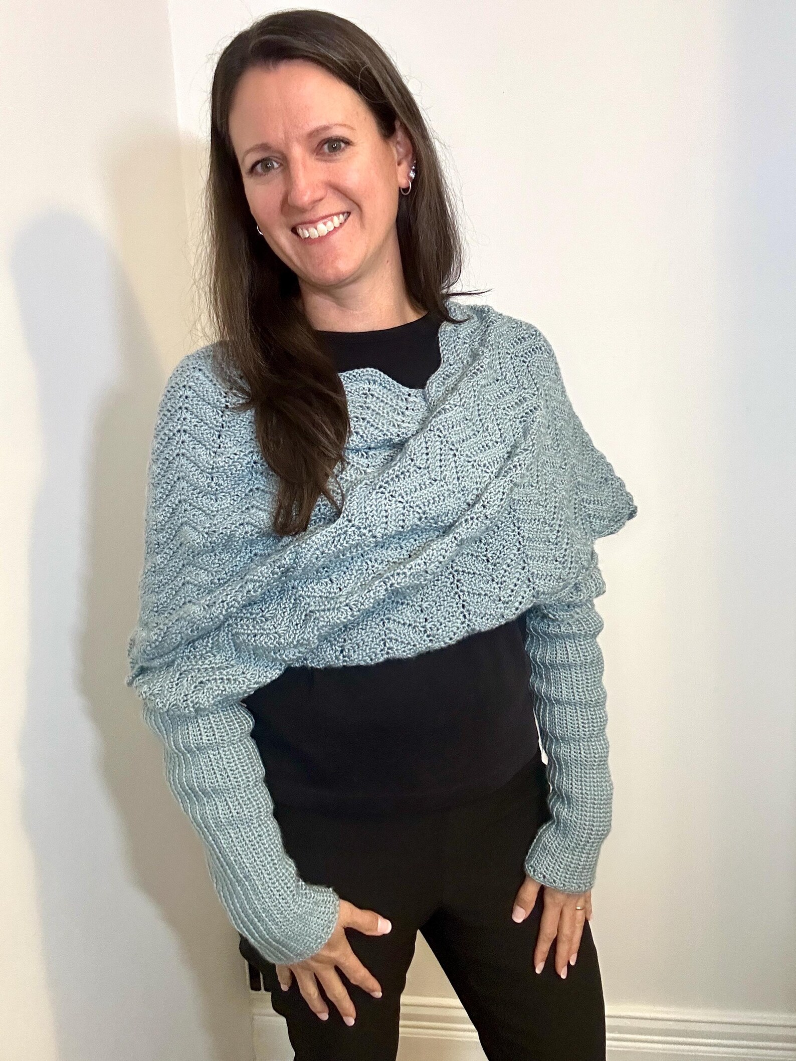 Crochet Pattern PDF, Wrap Sweater, Beginner Friendly, Cozy, Warm, Easy ...