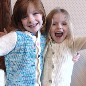 Machine Knit Pattern PDF, Standard Gauge, Childrens Cardigan, Kid ...